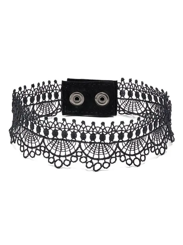 MANOKHI Lace Choker - Black