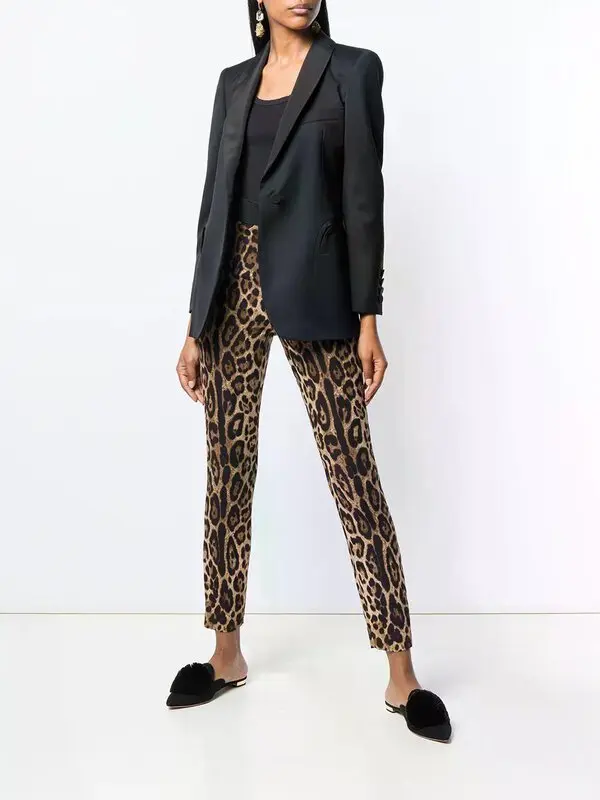 Dolce & Gabbana Leopard-print Cady Leggings