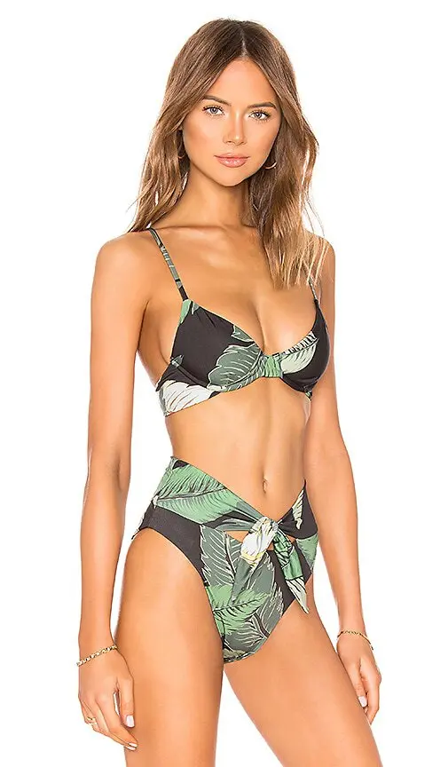 Beach Riot X Camilla Bikini Top - Black Palm
