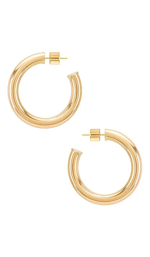 NATALIE B JEWELRY Adina Hoop - Gold