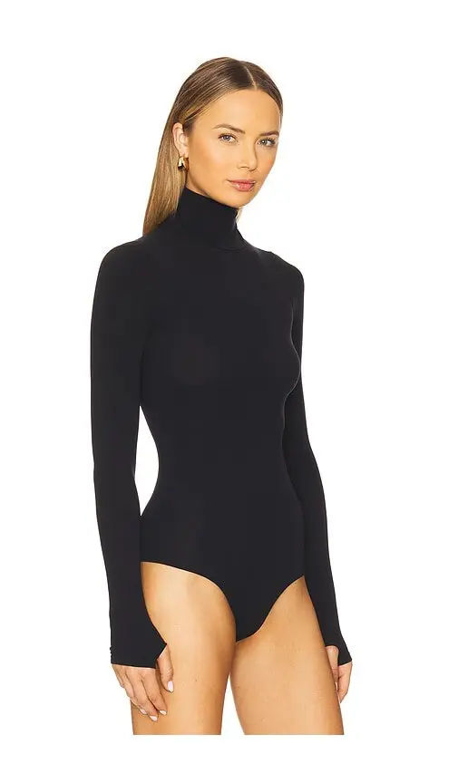 Commando Ballet Body Turtleneck Bodysuit - Black