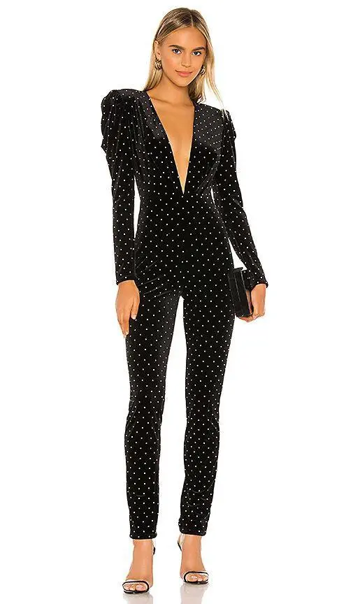 MICHAEL COSTELLO Lulu Jumpsuit - Black