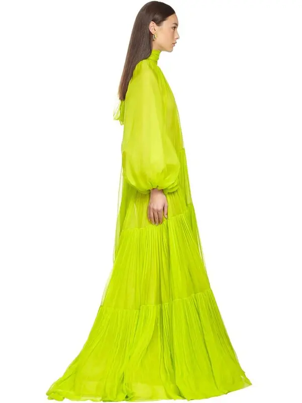 slim fit dress slacks Incredible Spring 2005 Valentino Haute Couture Green Ombre Bias Cut Si –  Shrimpton Couture main image 0