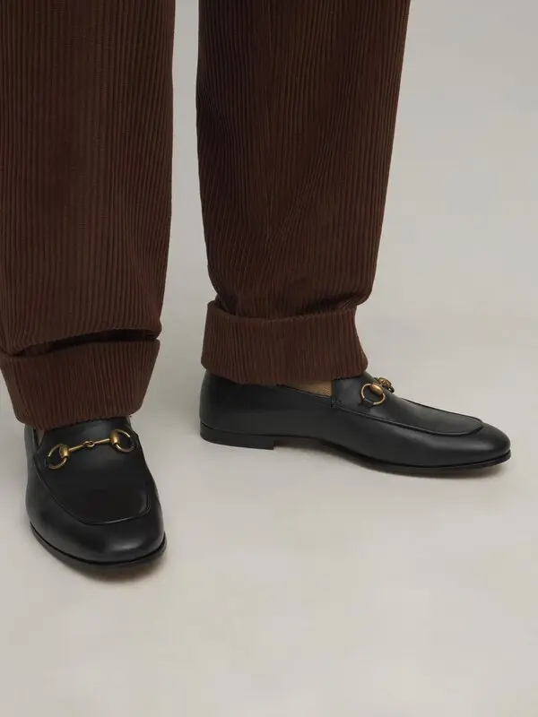 Gucci Brixton Horsebit Soft Leather Loafers