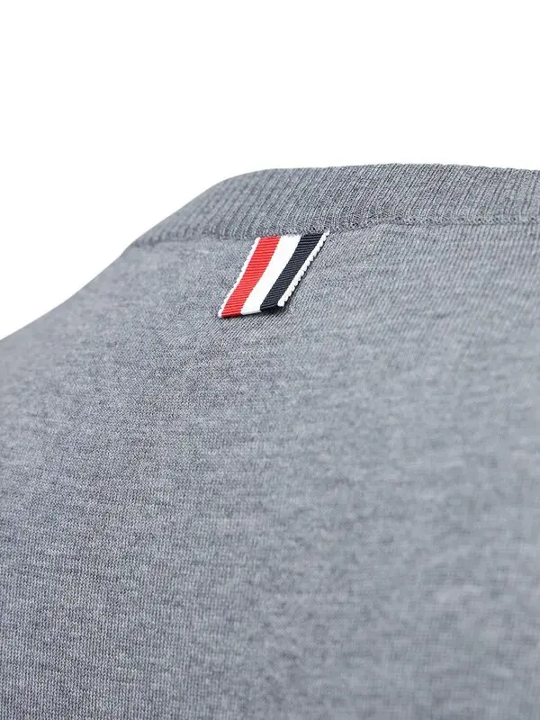 Thom Browne Intarsia Stripes Wool Knit Sweater