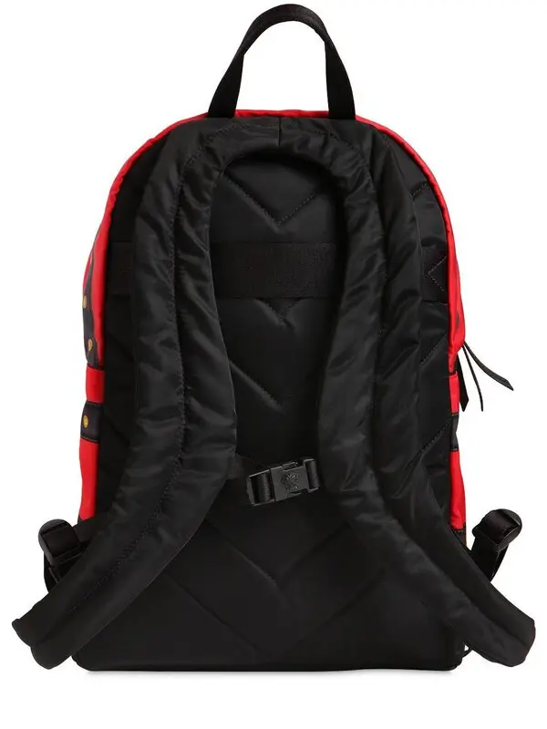 Versace Bondage Printed Nylon Backpack