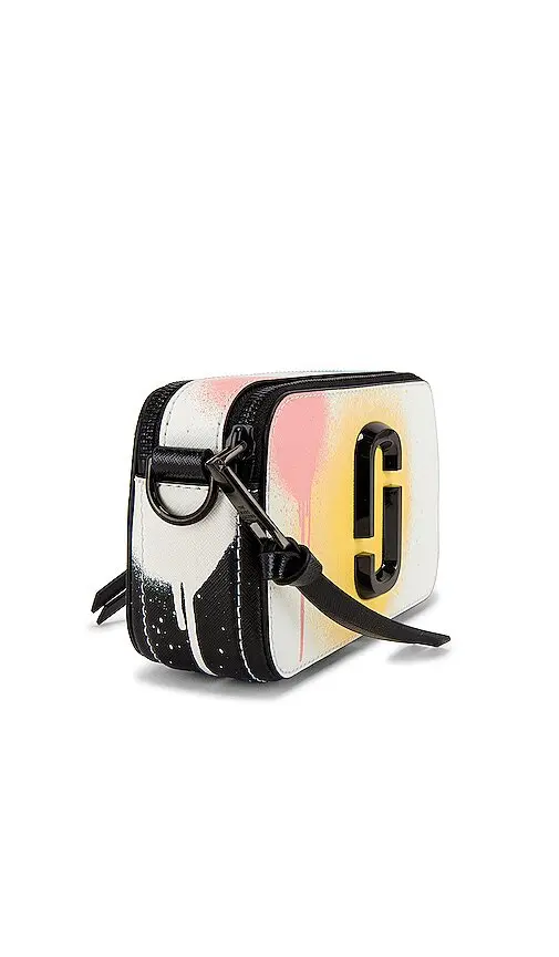 Marc Jacobs Snapshot Bag In White,pink,yellow