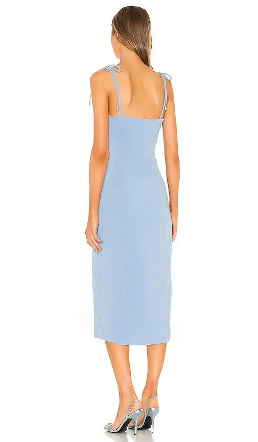 aaliyah midi dress in periwinkle blue All You Periwinkle Blue Textured Midi Dress – Shop the Mint