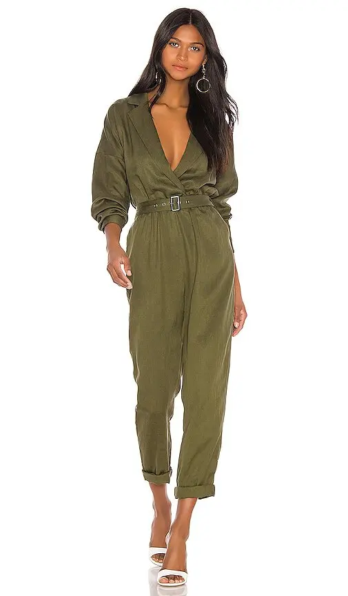 L'academie Reed Jumpsuit - Green