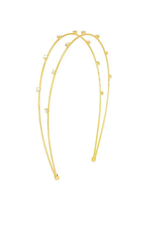 Ettika Rhinestone Headband - Clear Crystals