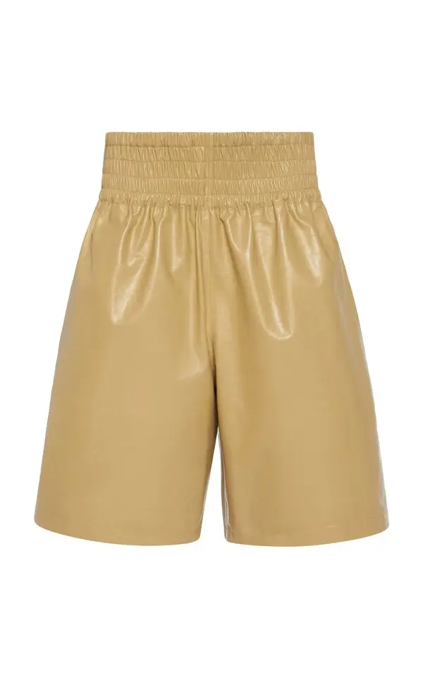 Bottega Veneta Leather Wide-leg Shorts