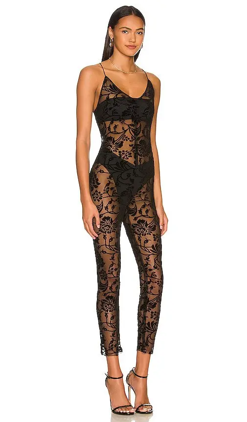 Norma Kamali Low Back Fara Slip Catsuit