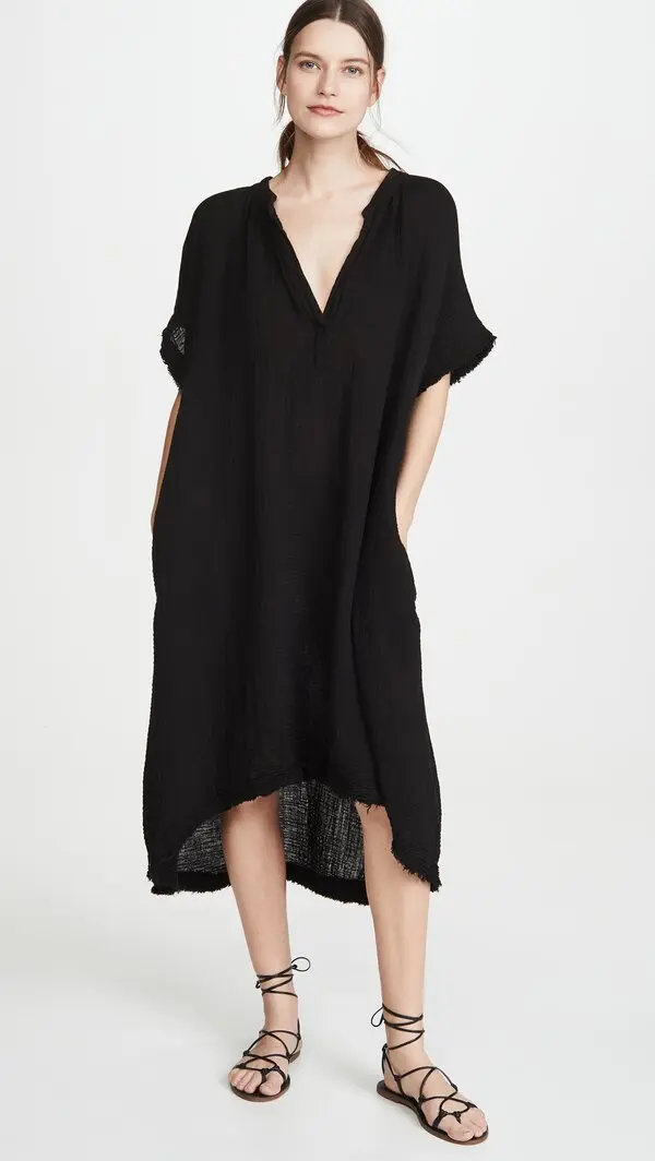 9seed Tunisia Cover Up - Black