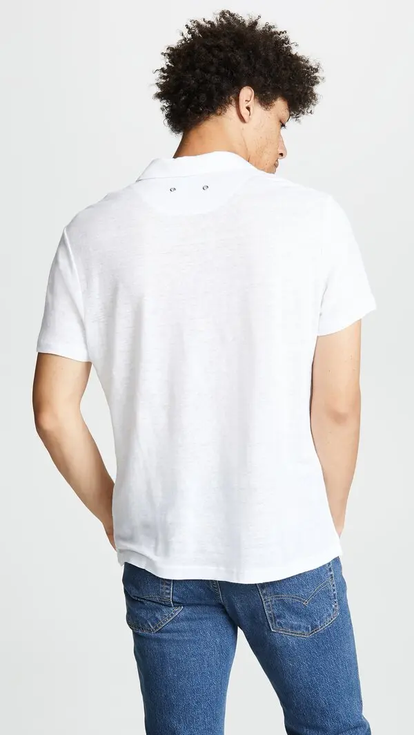 Vilebrequin Linen Pyramid Polo Shirt - White
