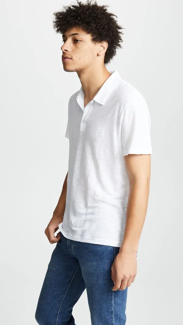 Vilebrequin Linen Pyramid Polo Shirt - White