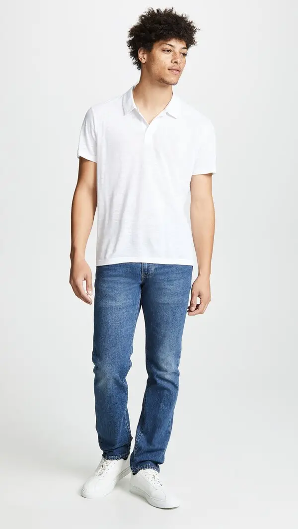 Vilebrequin Linen Pyramid Polo Shirt - White
