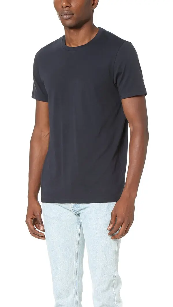 Vince Short Sleeve Pima Crew Neck Tee - Coastal