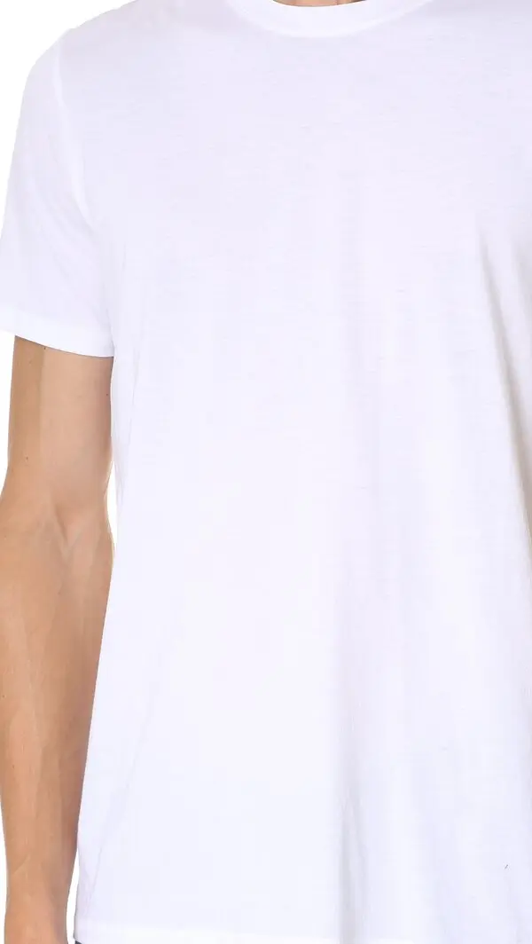 Vince Pima Crew Neck Tee - Optic White