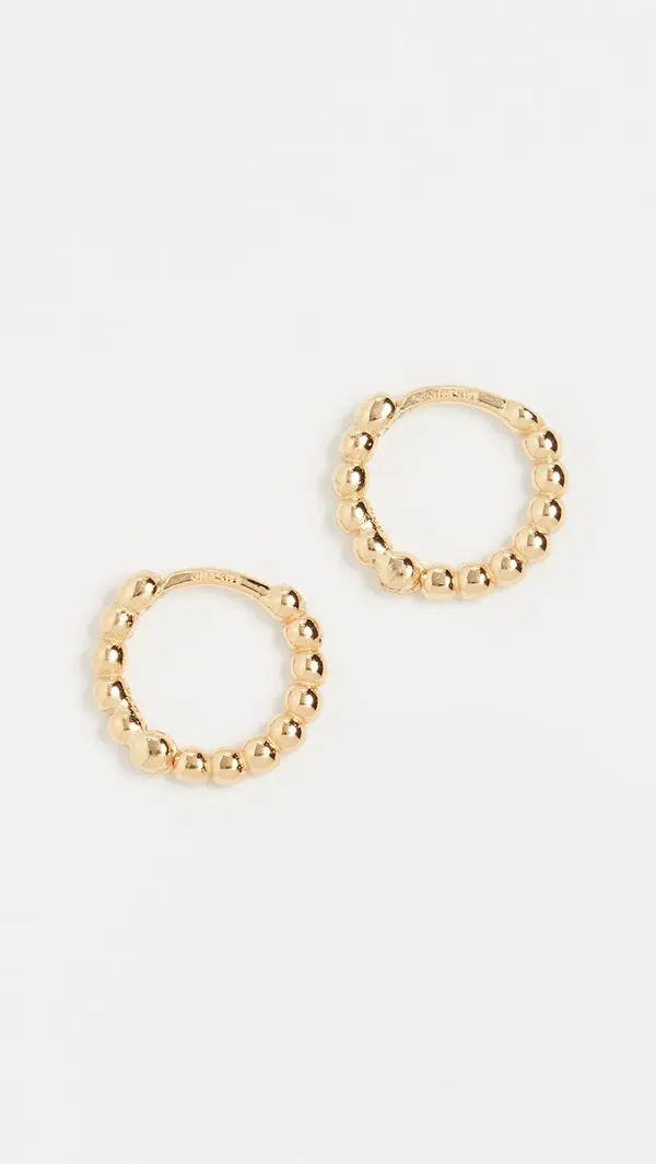 Shashi Katerina Pebble Hoop Earrings