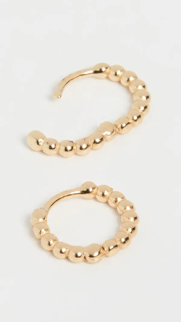 Shashi Katerina Pebble Hoop Earrings