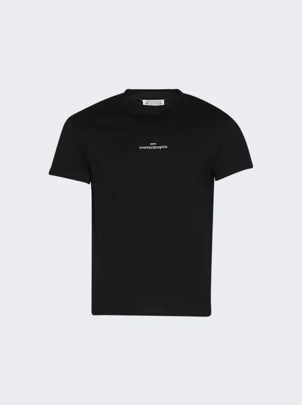 MAISON MARGIELA Short Sleeve Tee And Embroidery - Black