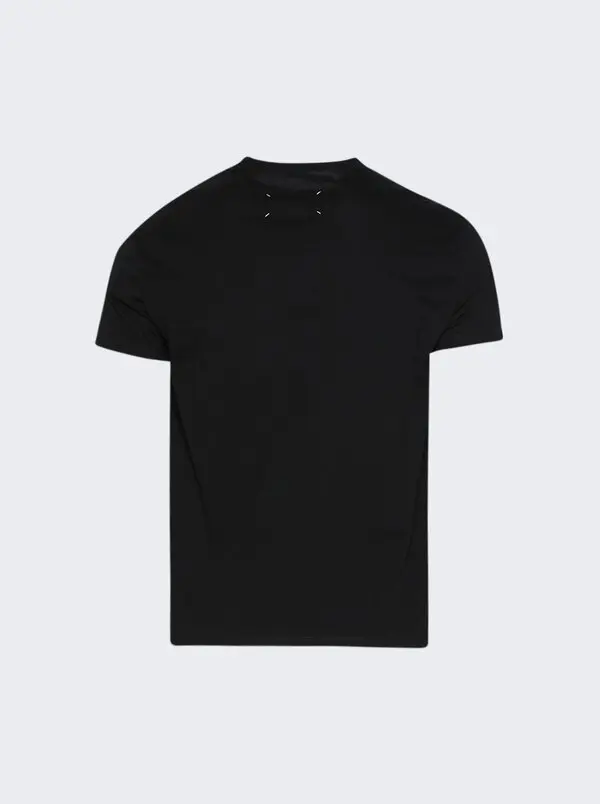 MAISON MARGIELA Short Sleeve Tee And Embroidery - Black