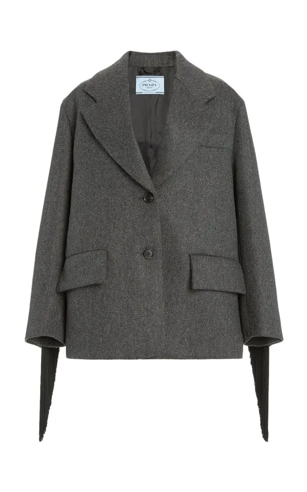 Prada Oversized Single-breasted Wool Jacket