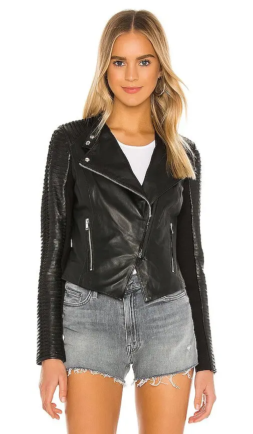 Lamarque Azra Leather Jacket In Black 43% Off Editorialist