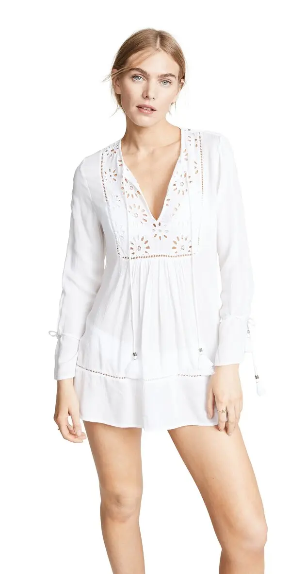 Playa Lucila Eyelet Tunic Dress