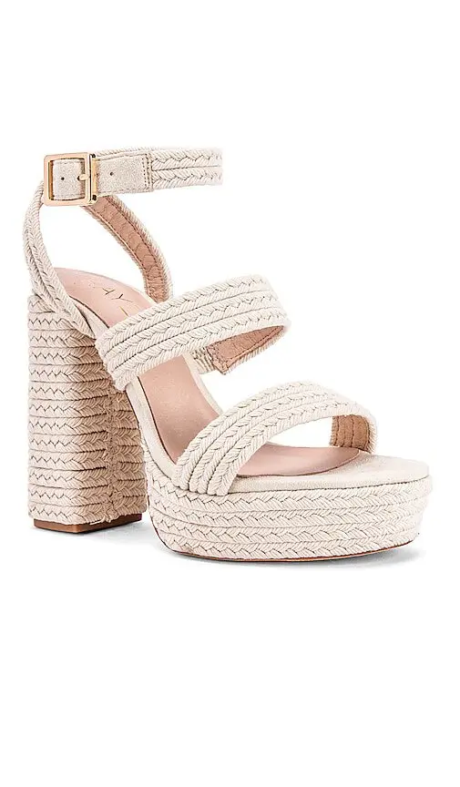 Raye Akita Woven Platform Sandals