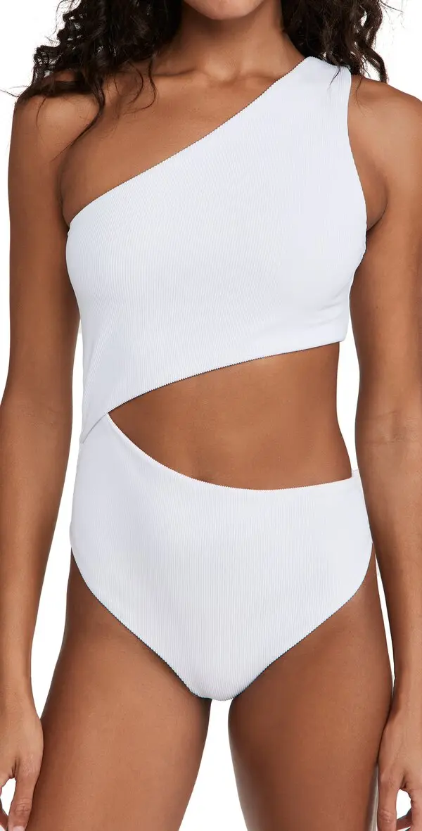 Beach Riot Celine One-piece - White