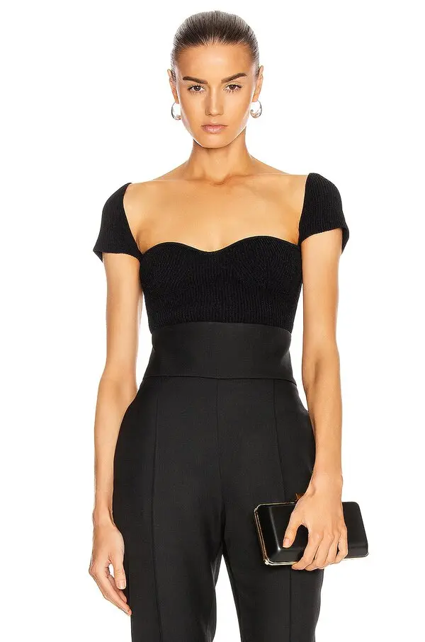 Khaite Ista Cap Sleeve Top