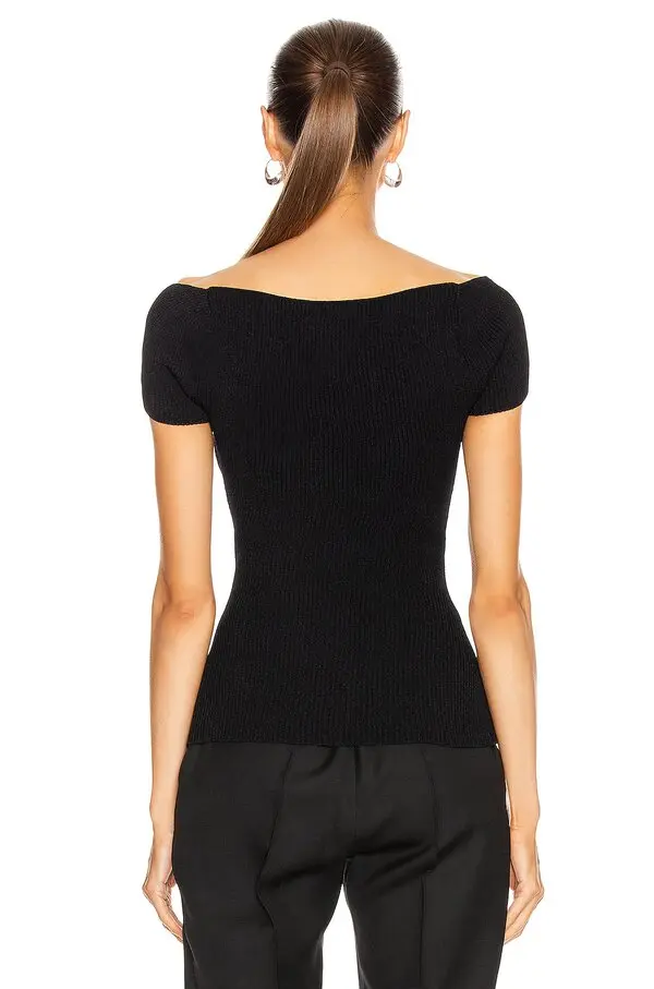 Khaite Ista Cap Sleeve Top