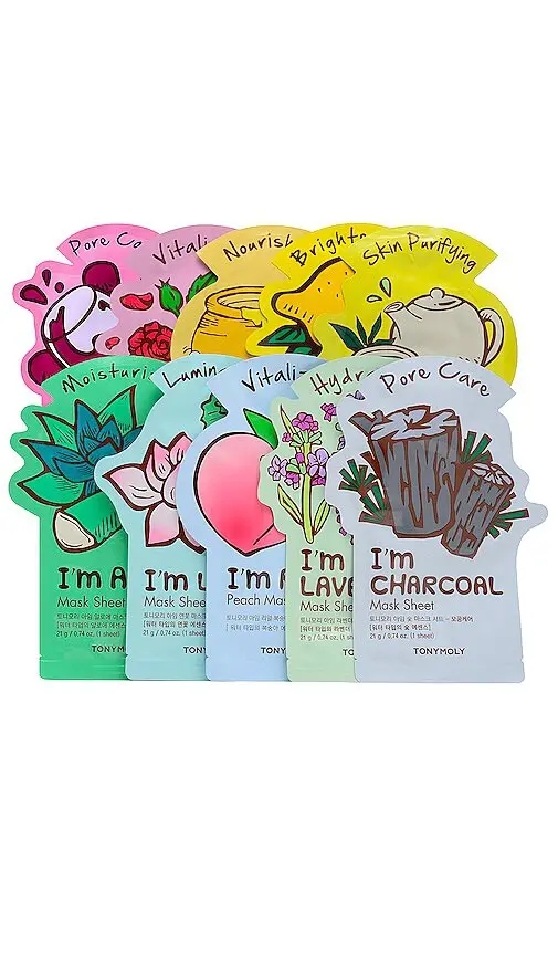 TONYMOLY Ready, Set, Glow! I'm Sheet Mask 10 Pack - N,a