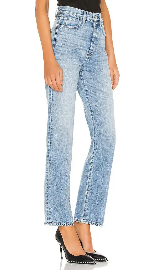 SLVRLAKE London High Rise Straight Jeans - Heartache