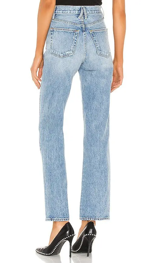 SLVRLAKE London High Rise Straight Jeans - Heartache