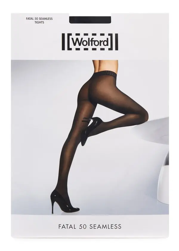 Wolford Fatal 50 Denier Tights - Black