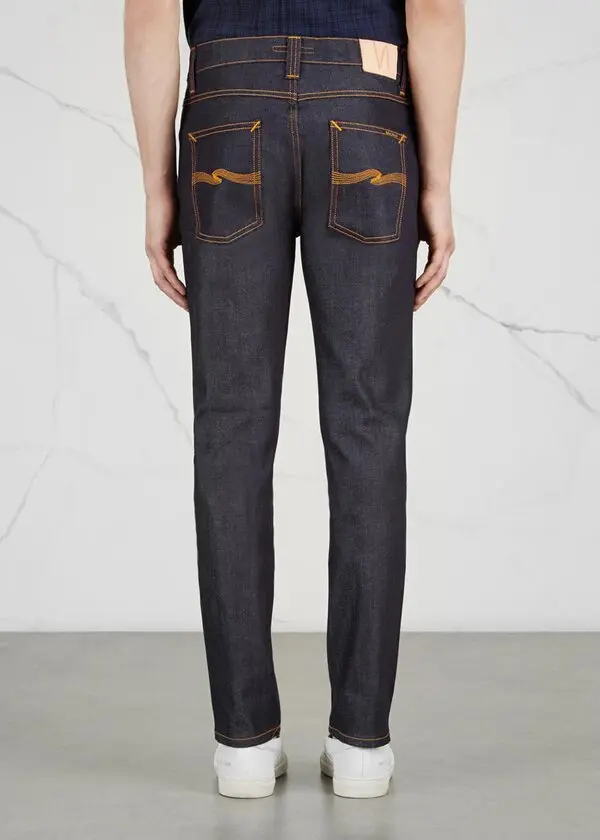 Nudie Jeans Lean Dean Slim-leg Jeans - Indigo