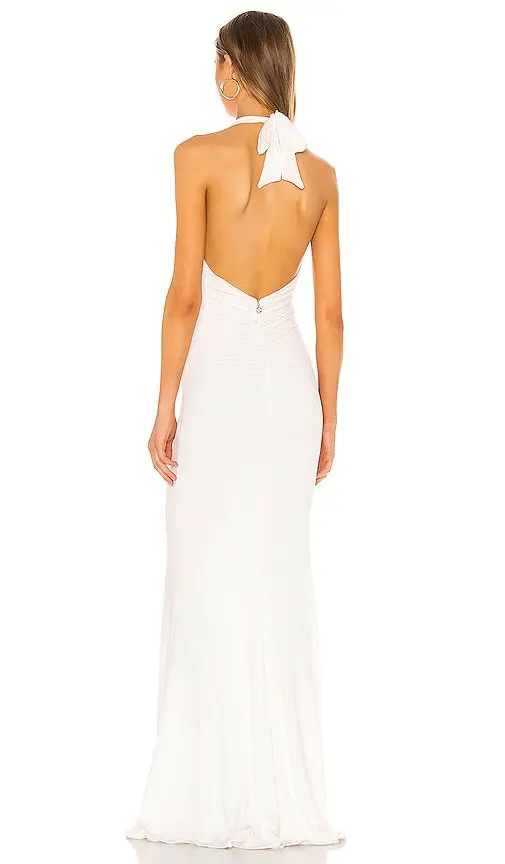 NOOKIE X Illegal Halter Gown - White