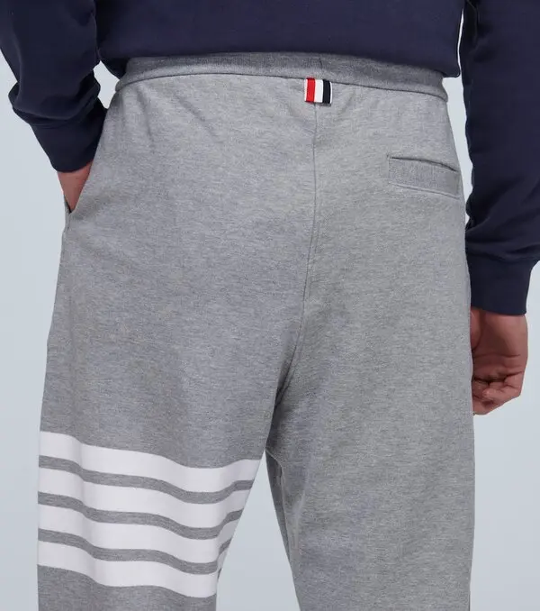 Thom Browne 4-bar Cotton Sweatpants - Grey