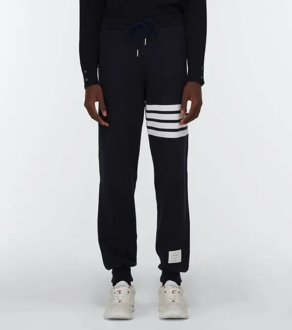Thom Browne 4-bar Cotton Sweatpants - Blue