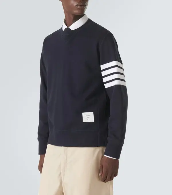 Thom Browne 4-bar Cotton Classic Sweatshirt - Blue