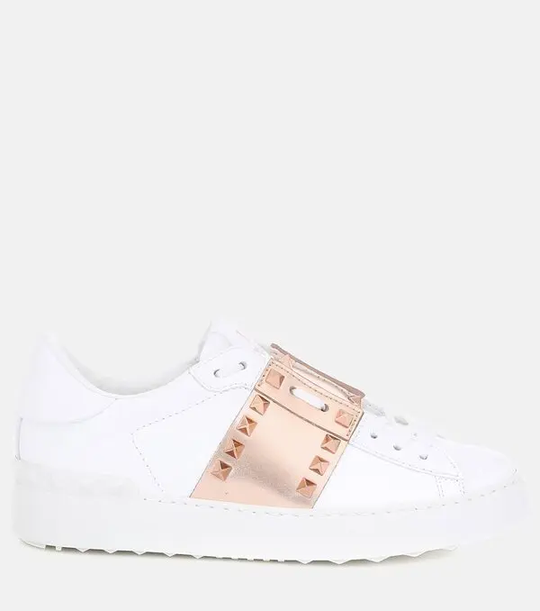 Valentino Garavani Rockstud Untitled Leather Sneakers