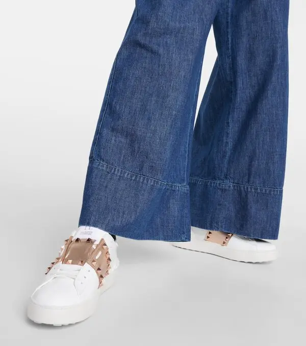Valentino Garavani Rockstud Untitled Leather Sneakers