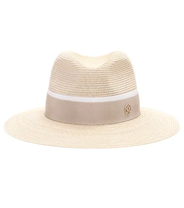 MAISON MICHEL Henrietta Straw Fedora