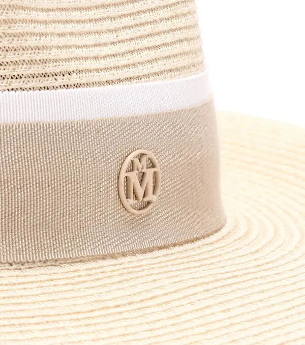 MAISON MICHEL Henrietta Straw Fedora
