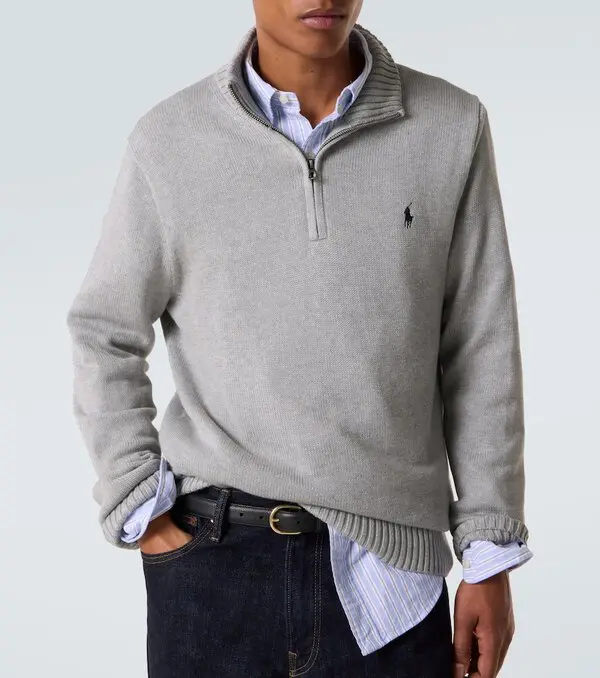 Polo Ralph Lauren Cotton Crewneck Sweater - Grey