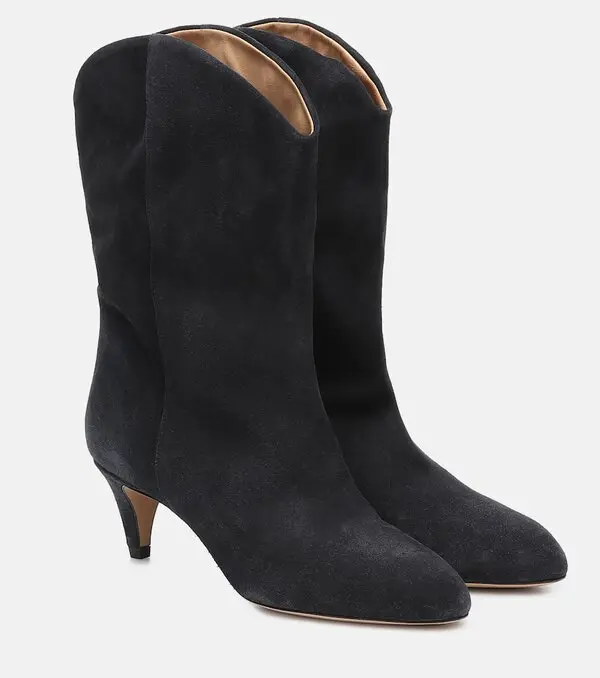 Isabel Marant Étoile Suede Ankle Boots - Black