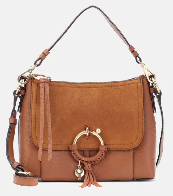 See By Chloé Joan Medium Leather Shoulder Bag Brown Editorialist