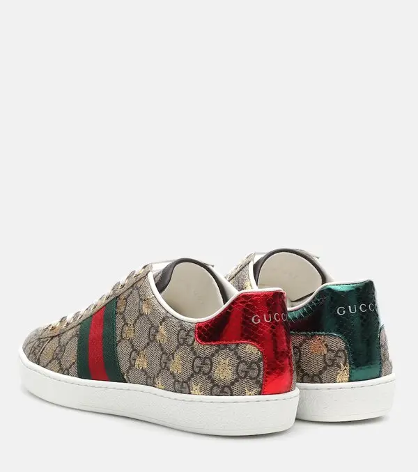 Gucci Ace Canvas Printed Sneakers